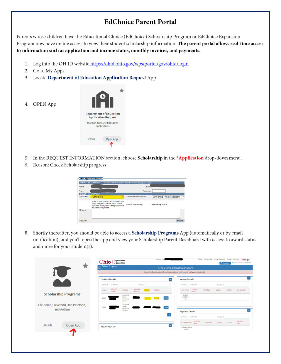 EDCHOICE INFO 2023-2024 – includes tuition refund timeline – St. Mary ...